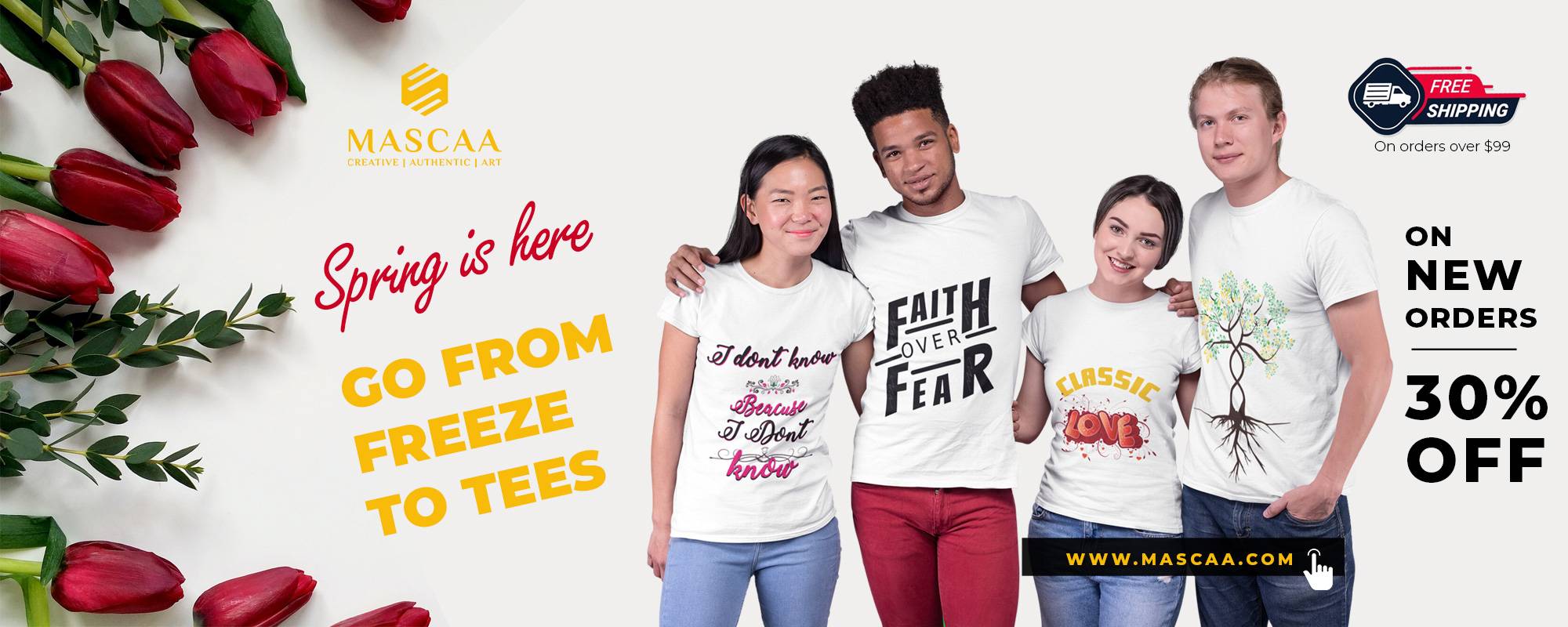 Best T-Shirts for Men, Women & Kids at Mascaa Inc.